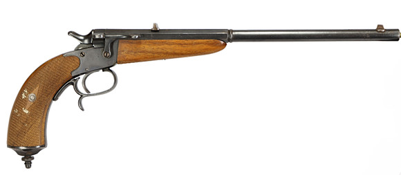 PISTOL, Single shot, made German, caliber .22lr, ext. no. 7, se-no used ...