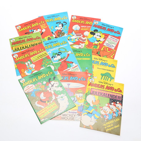 SERIETIDNINGAR, 86 st, Kalle Anka, med dansk text "Anders And & Co ...