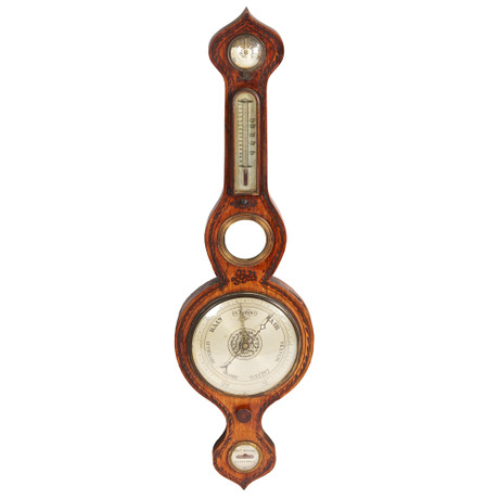 19TH CENTURY ROSEWOOD WHEEL BAROMETER, BY JOSEPH WEARE OF WINCANTON ...