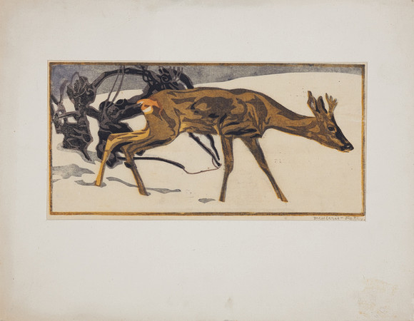 NORBERTINE BRESSLERN-ROTH (ÖSTERRIKE, 1891-1978). "Animal motif with ...
