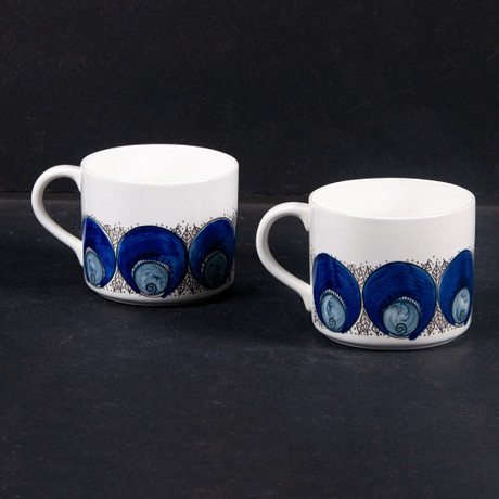 HERTHA BENGTSON. FOR TUBE STRAND. DM CUP, MODEL "IRIS". 2 cups ...