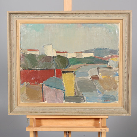 BENGT CRANTZ. OIL ON CANVAS signed. Art - Paintings - Auctionet