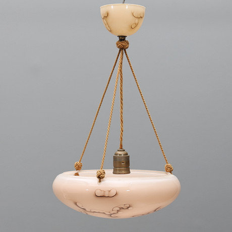 TAKAMPEL, painted glass, first half of the 20th century. Lighting ...