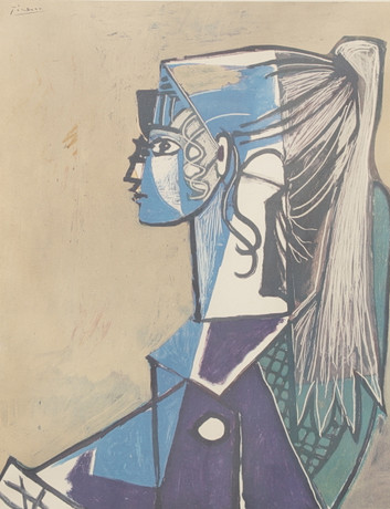 PABLO PICASSO. Tavla, "Sylvette XIII", 1954, tryck. Konst - Övrigt ...
