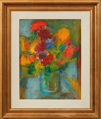 WALDEMAR MARBERG. Stilleben, blandteknik, monogramsignerad. Konst ...