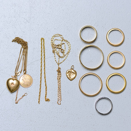 GOLD OBJECT, 18K, weight approx. 38 grams. Jewellery & Gemstones ...