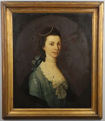 GEORGE DANCE (1741-1825). Follower of. PORTRAIT OF A YOUNG LADY. Art ...