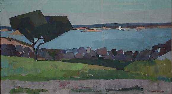 GORDON MACFIE. olie på lærred. Kunst - Malerie - Auctionet