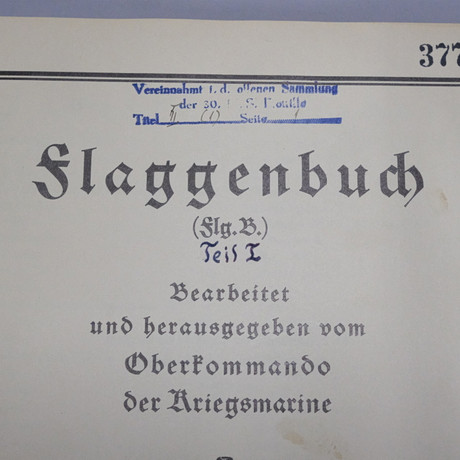 FLAGGBOK/FLAGGENBUCH, TYSKLAND 1939. Böcker, Kartor & Handskrifter ...