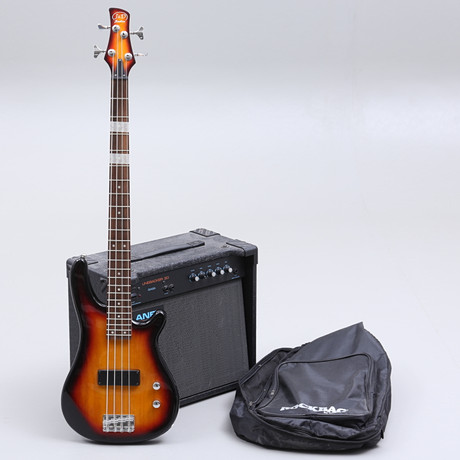 ELBAS samt FÖRSTÄRKARE, J&D Brothers samt Laney. Samlarföremål - Musikinstrument - Auctionet