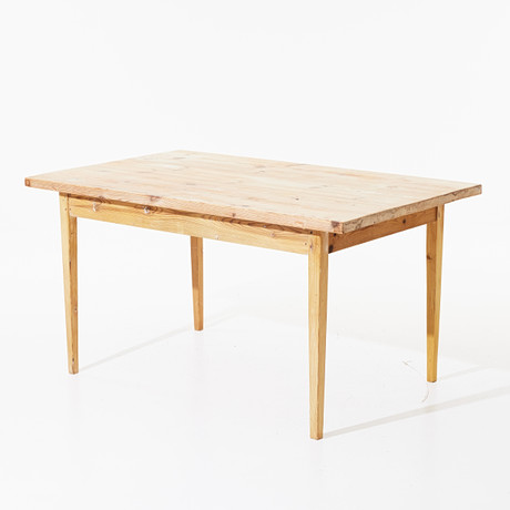 MATBORD, 1900-tal, furu, avsmalnade ben. Möbler - Bord - Auctionet