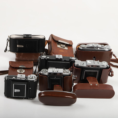 BELLOWS CAMERAS, 6 pieces, Agfa, Kontona, etc. Photo, Cameras & Lenses ...