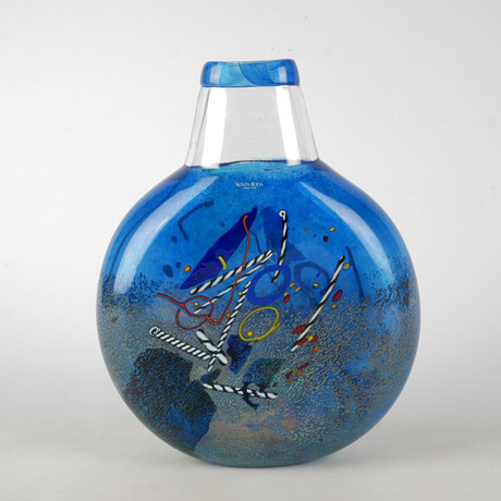 BERTIL VALLIEN. Vas, "Meteor", Kosta Boda, signerad. Glas - Konstglas ...