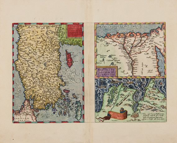 ORTELIUS’ MAPS OF ANATOLIA AND EGYPT, 1592. Böcker, Kartor ...