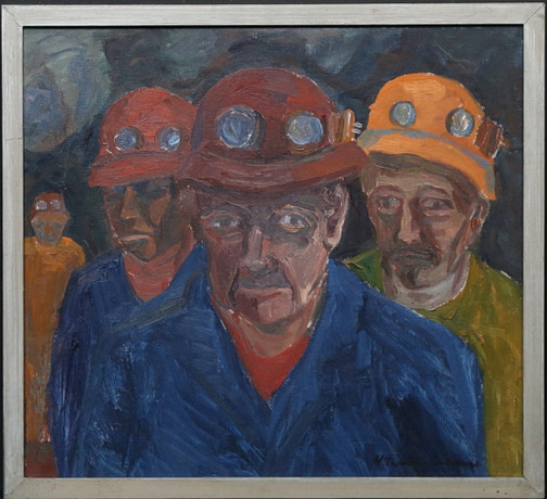KARL THORSTEN ANDERSSON. Miner. Oil on canvas, signed. Art - Paintings ...
