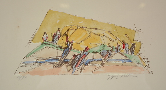 JAQUES VILLON. Color lithograph. Art - Engravings & Prints - Auctionet