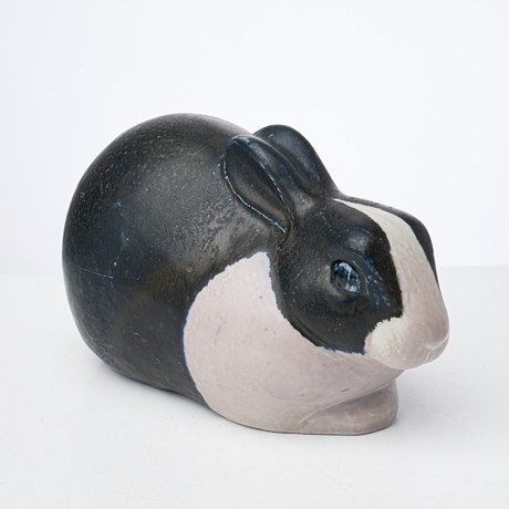 LISA LARSON. The figurine, Rabbit, glazed stoneware, Gustavsberg Studio ...