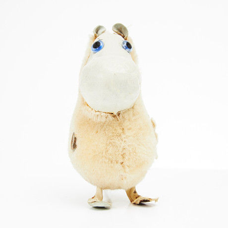 ATELIER FAUNI. Muminfigur, "Moomintrollet" tekstil og læder, Finland ...