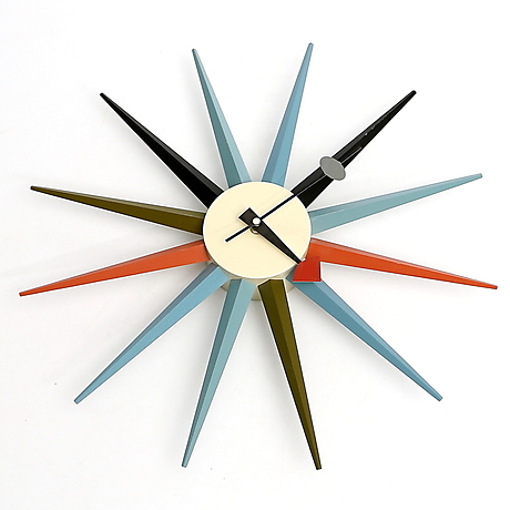 WALL CLOCK, so-called "Sunburst Clock". 2000s. Clocks & Watches - Wall ...