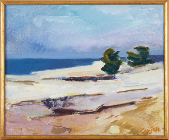 KJELL LEANDER ENGSTRÖM. "Sandhammer, Skåne", oil on canvas, signed and ...