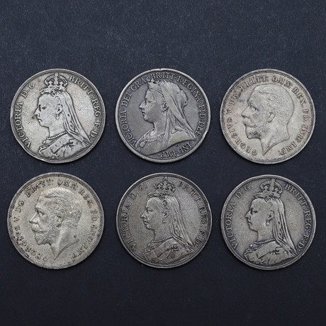 QUEEN VICTORIAN CROWN FOR 1888 AND OTHERS LATER. Coins, Medals & Stamps ...