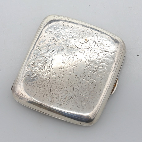CIGARETTFODRAL, VIKTORIANSKT SILVER. Silver & Metall - Silver - Auctionet