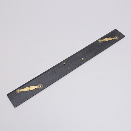 PARALLELL-LINJAL, trä/mässing, Winsor och Newton, London, England, 1943 ...