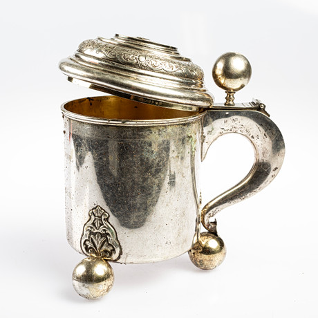 CARL PETER HEDIN. Stop, silver, Baroque style, Jönköping year 1899 ...