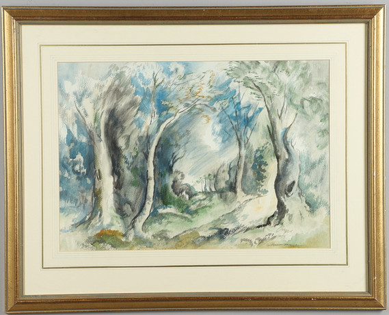 ADRIAN HILL (1895-1977). A WOODLAND GLADE. Art - Drawings - Auctionet