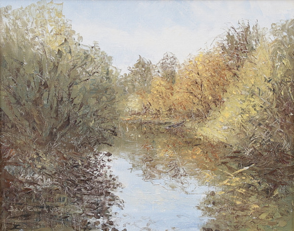 JAN-ERIK ANDERSSON. "Höststämning", olja på duk, signerad. Konst ...