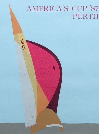 FRANCO COSTA. "Americas cup 87 Perth", färglitografi, signerad och ...