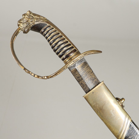 AN 1803 PATTERN BRITISH INFANTRY OFFICER'S SWORD AND SCABBARD BY OSBORN ...