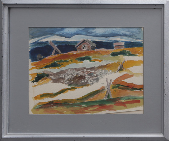 SVEN PERSSON. AKVARELL på papper, signerad. Konst - Måleri - Auctionet