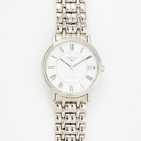 LONGINES, wristwatch, steel, automatic, sapphire crystal, Roman ...