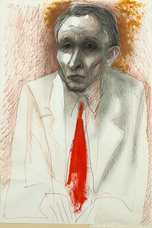 STIG OLSON Collage/blandteknik, signerad. Konst - Måleri - Auctionet