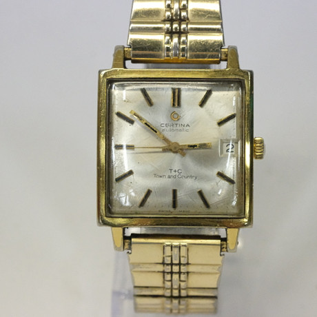CERTINA, BRACELET WATCH, TOWN AND COUNTRY. AUTOMATICALLY. GOLD DOUBLE ...