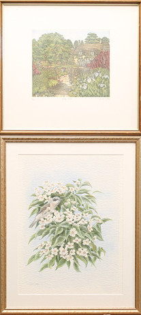 WILLIAM AYLIFFE. Litografi, numrerad, signerad,William Ayliffe samt ...