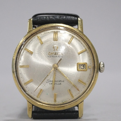 OMEGA, HERRUR, SEAMASTER DE VILLE, AUTOMATIC, 1960-TAL, GULD PÅ STÅL ...