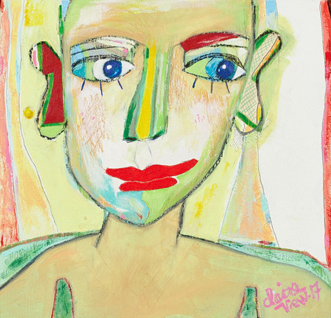 CLAIRE VIEW. "Madison", oil on Board, signed Claire View -17. Art ...