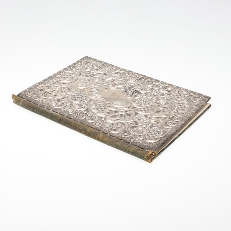 A GEORGE V SILVER MOUNTED LEATHER NOTEPAD. Silver & Metals - Silver ...