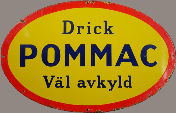 EMALJSKYLT, "Pommac", större, 1930/40-tal. Övrigt - Övrigt - Auctionet