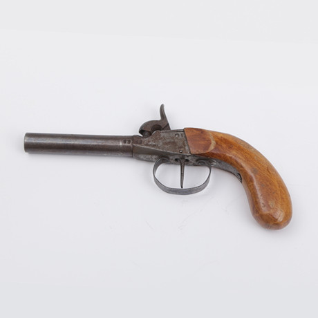 PISTOL, so-called Länsmanpistol, percussion lock, 19th century. Weapons ...