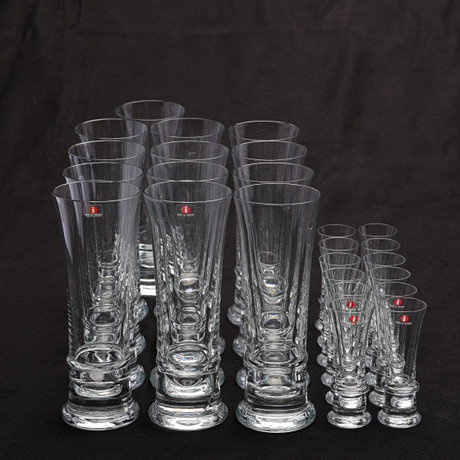 GLASSERVIS 24 delar IIttala. Glas - Serviser - Auctionet