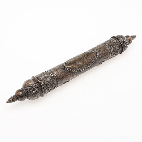 TORAH SCROLL BOX, sterlingsilver. Silver & Metall - Silver - Auctionet