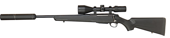 GUN LEFT WITH SILENCER, Repeater, make Tikka, model T3x Lite Left ...
