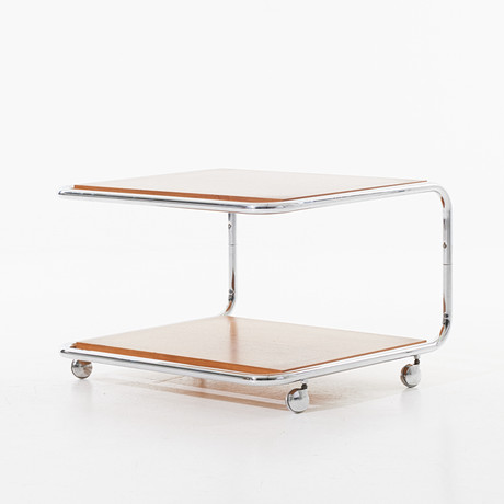 SOFFBORD, 1970/80-tal, på hjultrissor, teak och krom. Möbler - Bord ...
