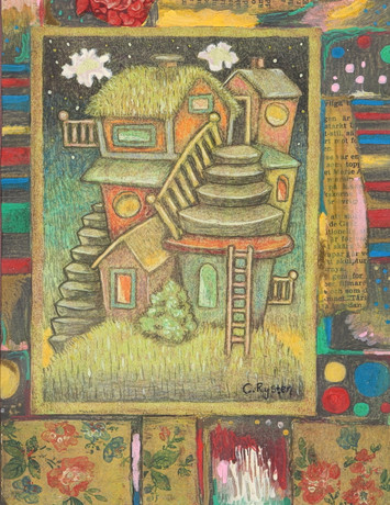 CATHARINA RYSTEN. Blandteknik, "Barndom II", signerad. Konst - Måleri ...