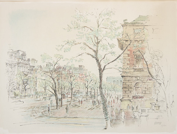 EBBE FOG. LITOGRAFIER, 2 stk, signerade, numrerade. Konst - Grafik ...