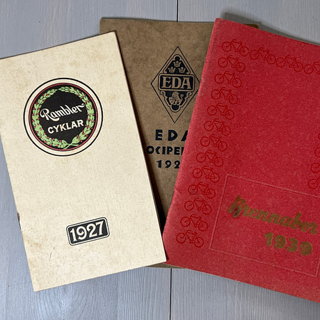 LITTERATUR, Rambler & Eda, cykel, 1900 talets första hälft, 3 delar ...