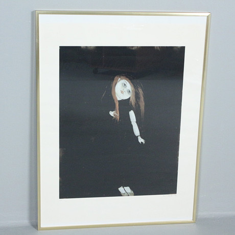 HEIDI FOERSTER. Litografi, ”Flicka med brunt hår”, begränsad upplaga, E ...